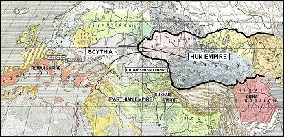 TIMELINE OF THE HUN EMPIRE + THE HUNGARIAN EMPIRE + THE SCYTHIAN EMPIRE ...
